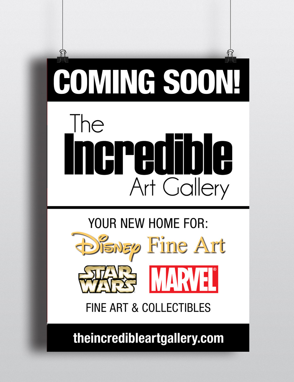 Incredible Art Gallery – Store Posters & Signage – SeenDesigns